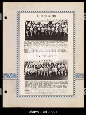 The 1947 Trenton High School yearbook, "The Trojan," features portraits ...