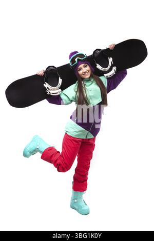 girl in a black cap with a red scarf close-up portrait. High quality ...