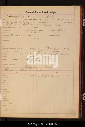 The ledger from Charles C. Siferd Undertaking Company (1916-1920 ...