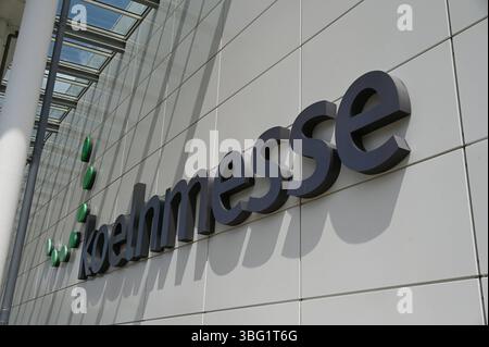 Logo Schriftzug Kölnmesse *** Logo lettering Kölnmesse Stock Photo - Alamy