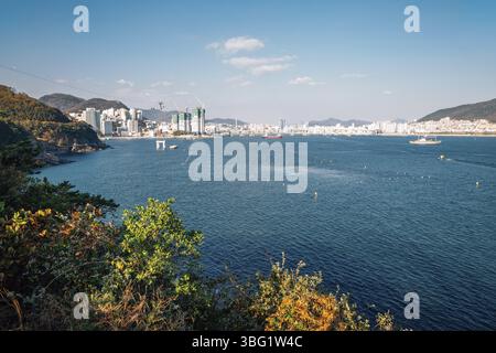 Songdo beach coastline in busan, south korea, featuring modern ...