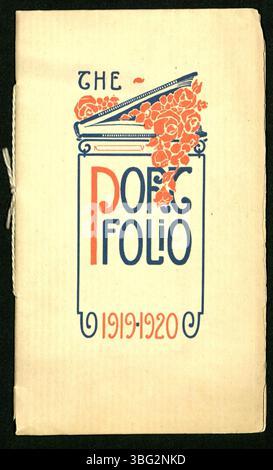 Page 6 of the 1919-1920 Annual yearbook of the Portfolio Club offers a ...