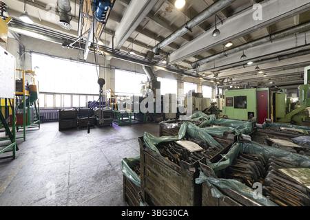 Photo of modern automatic automobile manufacturing workshop. Factory ...