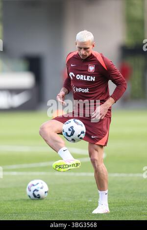 Jakub Piotrowski of Poland seen during the official training before the ...