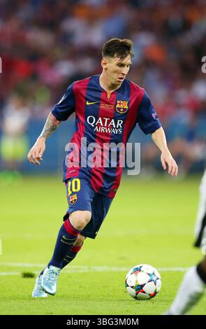 Lionel Messi of Barcelona during the Champions League Round of 16 match ...