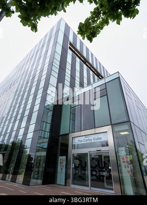 The Cube building, Council offices, Corby, England Stock Photo - Alamy