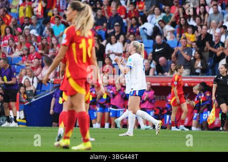 Alessia Russo of England celebrates after scoring a goal during UEFA ...