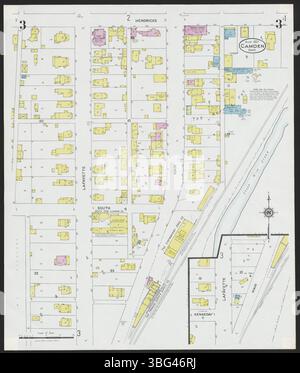 This 1927 Sanborn map of Camden, Preble County, Ohio, provides detailed ...