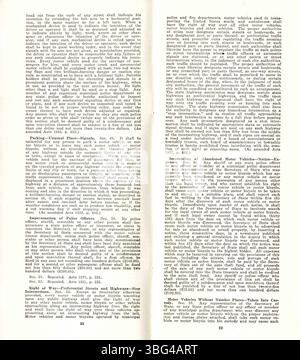 This page of the 1933 Indiana motor vehicle laws outlines highway ...