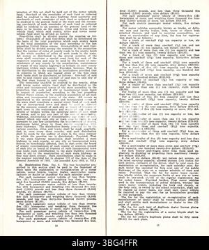 This page from the 1935 Indiana motor vehicle laws outlines regulations ...
