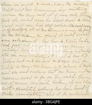 A letter from Ellen Beatty Henderson to her daughter, Helen Beatty ...