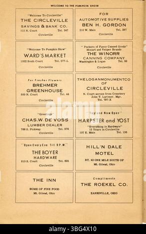 The 1954 Ohio State Fair Official Race Program features pages of ...