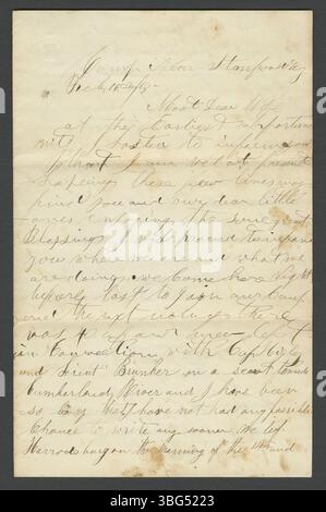 This page of the letter from William McKnight to Samaria McKnight ...