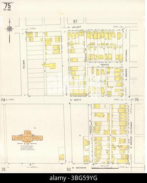 This 1915 key map from the Sanborn series provides an overview of all ...