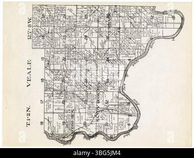 This 1927 plat atlas of Daviess County, Indiana, includes a detailed ...