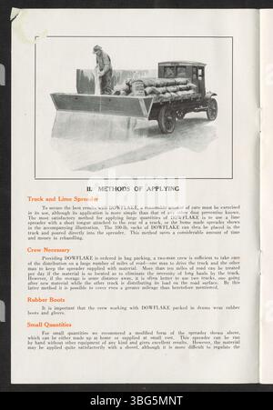 Calcium chloride. Used in de-icing, dust control and in refrigeration ...