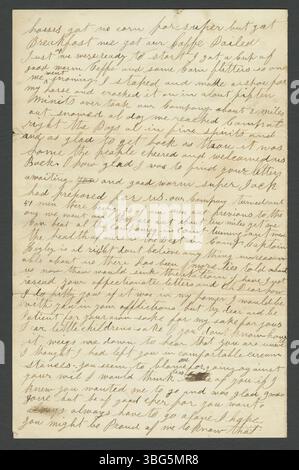 This letter, written by William McKnight to Samaria McKnight on May 16 ...