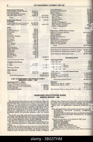 The 1981 City of Columbus Annual Report contains financial statements ...