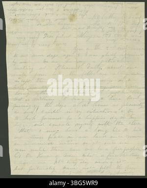 The letter from Emma Hudgell to Almyra Brown, dated March 9, 1863 ...