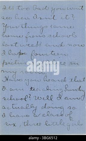 A letter from Volinda Lucy Henderson to her sister Helen Beatty ...