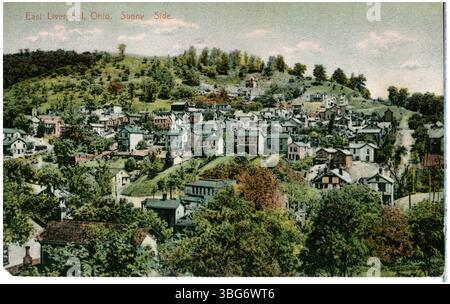Liverpool bird's eye view, 1886 Stock Photo - Alamy