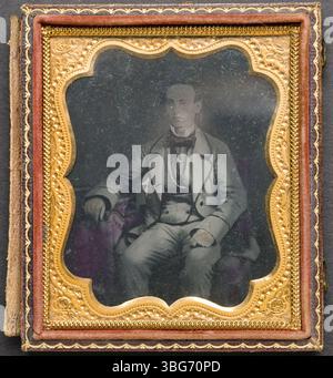 This image shows a man from an unspecified period, captured in a ...