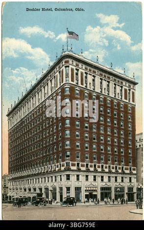 The Deshler Hotel, located at the northwest corner of Broad and High ...