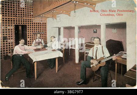 Color postcard showing the Ohio Penitentiary in Columbus, Ohio, at ...