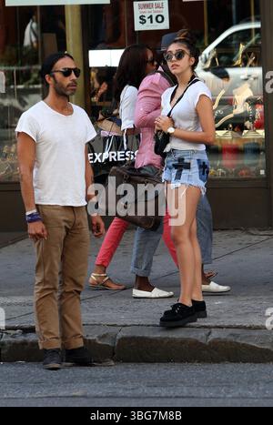 Carlos Leon and Lourdes Maria Ciccone Leon out and about in Soho, New ...
