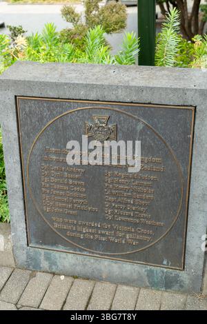 New Zealand Victoria Cross awardees, on a commemoration stone from the ...