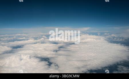 Clouds photographed from the air at approximately 20,000 feet Stock ...