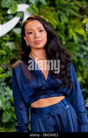 Cologne, Germany. 04th June, 2025. Andrea Guo, actress, stands at a ...