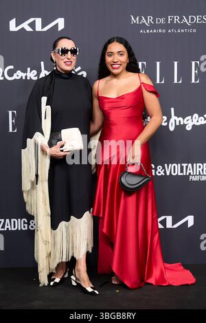 Rossy de Palma (L) and Luna García (R) attended 'the ELLE Style Awards ...