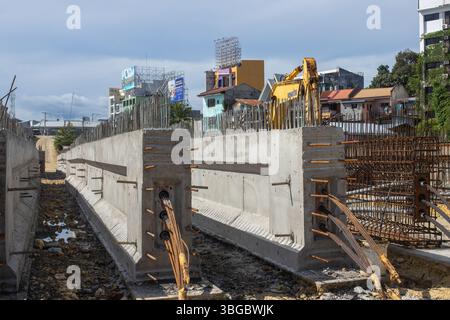 Fabrication of the reinforcement of the superstructure (upper part of ...
