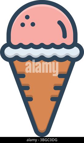 Icon for ice cream, softy Stock Vector Image & Art - Alamy
