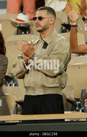 Novak Djokovic attends the Roland Garros tennis tournament 2018, in ...