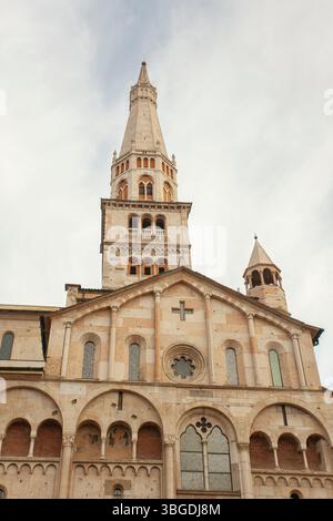 Modena, Italy 1 January 2025: Modena cathedral. Also known as the duomo ...