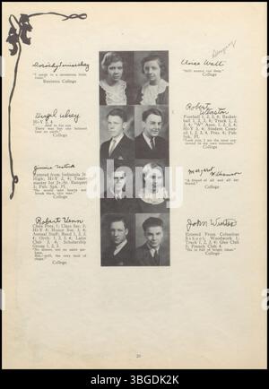 The 1936 'The Searchlight' yearbook from Westerville High School ...