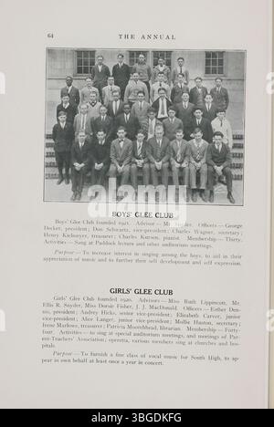 The South High School yearbook, The Annual, from 1924 captures ...