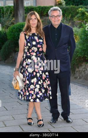Pietro Valsecchi mit Ehefrau Camilla Nesbitt bei der Ankunft zur ...