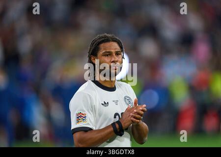 Serge Gnabry (Germany, 20) frustrated on the ground after a duel FIFA ...