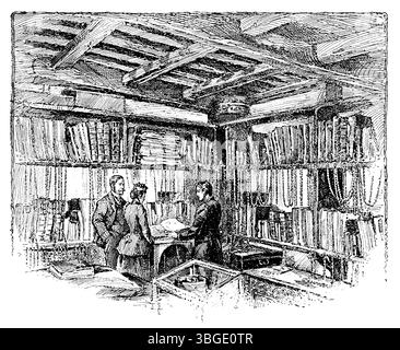 The Chained Library housed in The old Treasury of Wimborne Minster ...
