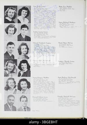 The 'Memory Book' from 1944 documents the history of North High School ...