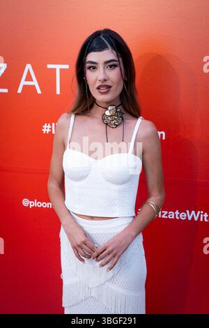 Sara Fructuoso attends to 'Ibizate con Ploom' photocall on June 4, 2025 ...