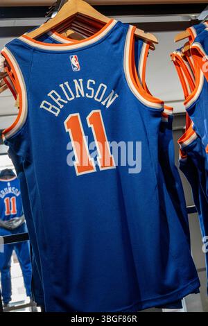 New York Knicks' Jalen Brunson in action during an NBA basketball game ...