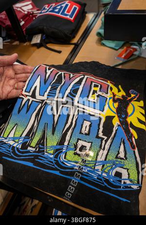 Branded Merchandise is popular at the NBA Store on Fifth Avenue in New ...