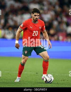 MUNICH, GERMANY - JUNE 8: Pedro Neto of Portugal getting advices from ...