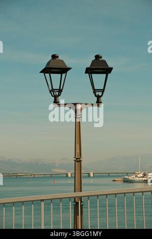 Long bridge over the Mediterranean sea, landscape Stock Photo - Alamy