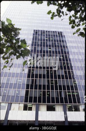 A detailed photograph of the high-rise Society Bank building at 88 East ...