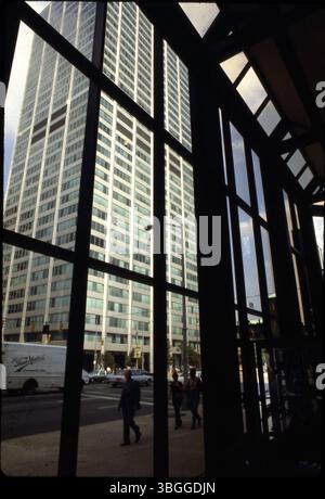 A photograph of the facade of the Borden Building at 180 East Broad ...